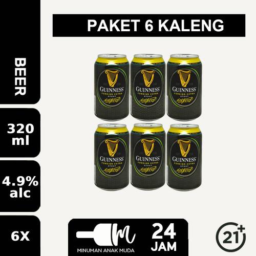 Jual Beer Guinness Bir Hitam Guiness Kaleng 320Ml (Paket 6 Kaleng ...