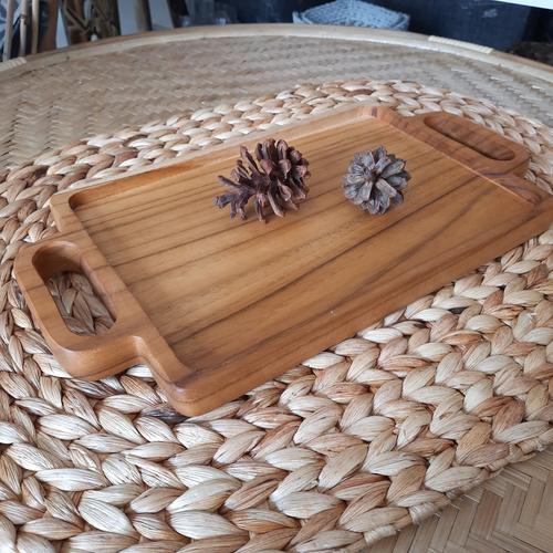 Jual Baki Kayu Jati / Nampan Kayu Jati / Tray Kayu Kotak NJ08 - Kab ...