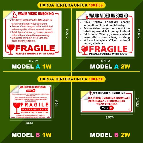 Jual Sticker Video Unboxing Fragile Pecah Belah - A1W - Jakarta Barat ...