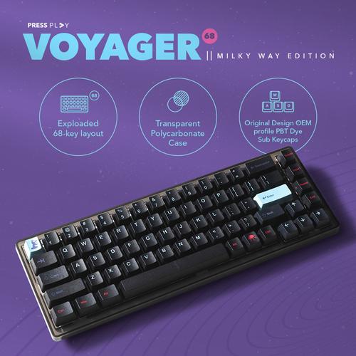 Promo VOYAGER68 Milky Way Edition Wireless 65% 68-key Mechanical ...