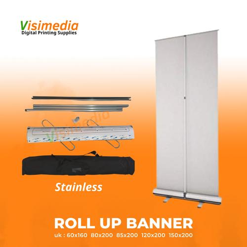 Jual Roll Up Banner 80x200 | Roll Up Banner Stainless - Ekonomis ...