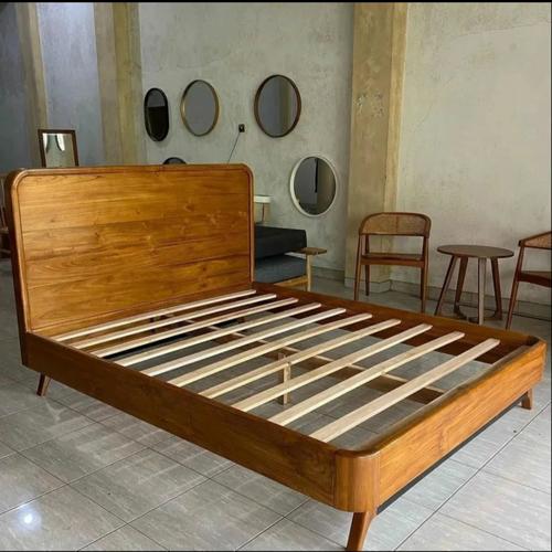 Jual Dipan Tempat Tidur Minimalis Jati Solid Berkualitas - Belum warna ...