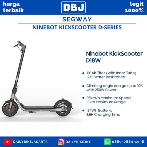 Promo SCOOTER LISTRIK SEGWAY NINEBOT KICKSCOOTER D SERIES - D18W ...