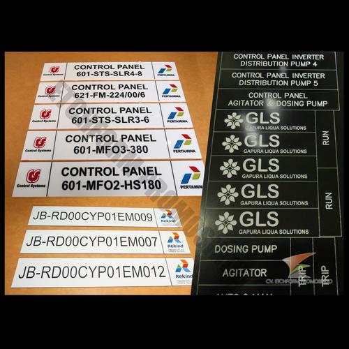 Jual Name Plate Panel Label Panel | Panel Maker | Box Panel - CNC ...