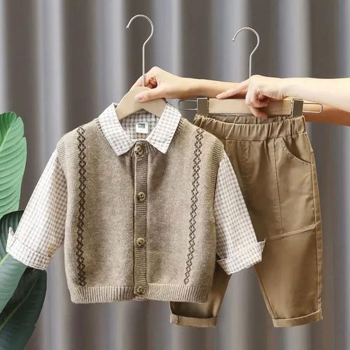Jual BAJU ANAK KEMEJA ROMPI ANAK 3IN1 MODEL KEKINIAN UMUR ANAK 1-5 ...