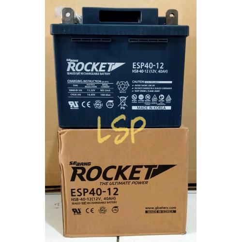 Jual Aki Rocket ESP40-12 VRLA 12V 42Ah Baterai Accu Rocket ESP 40-12 ...