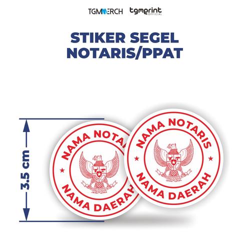 Jual Stiker Cutting Label Segel Akta Notaris PPAT |Murah | Cepat ...