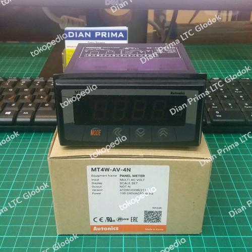 Jual Autonics DPM Digital Panel Meter MT4W-AV-4N 96x48 4 digit Multi Input - Jakarta Barat ...