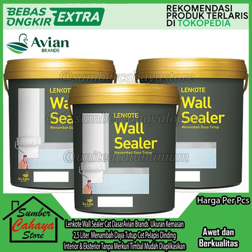 Jual Lenkote Wall Sealer Cat Dasar Tembok Avian Brands Ukuran 2,5 Liter ...