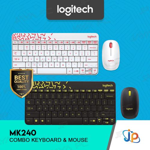 Jual Logitech Combo Wireless Keyboard & Mouse MK240 - Putih - Jakarta ...