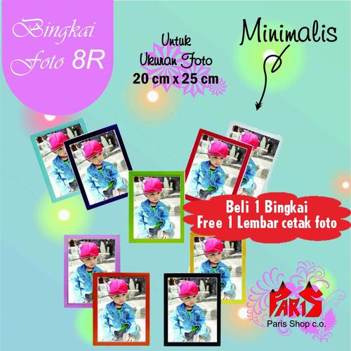 Jual Bingkai Foto 8R frame foto minimalis - Hitam - Kab. Garut - Paris ...