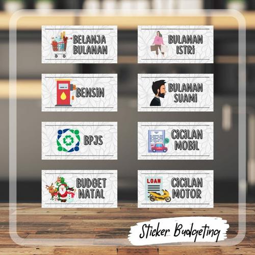 Jual Sticker Budgeting Dompet Disiplin Pintar Aesthetic Part 2 - Dana ...