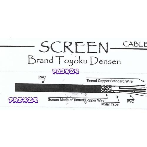 Jual Kabel Screen 10 x0.75 mm Hitam Toyokudensen per meter 10 x 0.75 ...