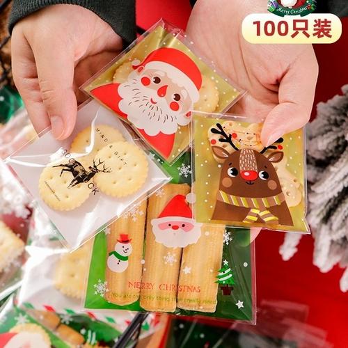 Jual (100lembar) Plastik Cookies Natal /Plastik Kue Natal /Kemasan ...