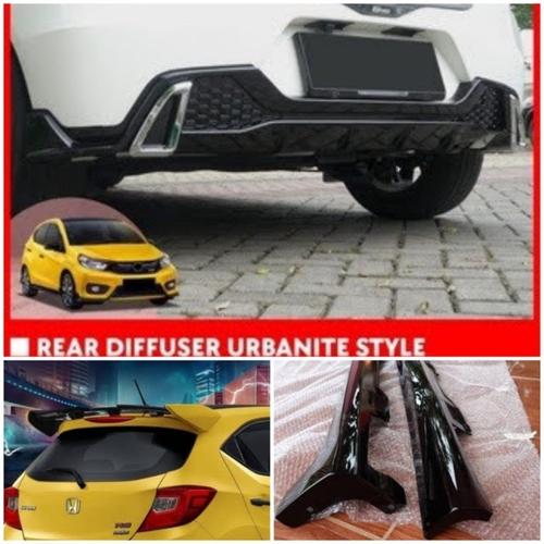Jual Paket Spoiler, Diffuser, Dan Side Skirt brio Urbanite 2022 - Abu ...