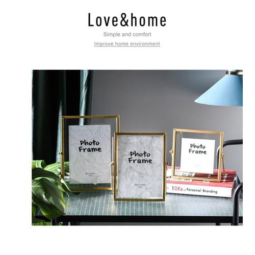 Jual Bingkai Foto - Gold Metal Photo Frame Vintage Nordic - 4inc ...