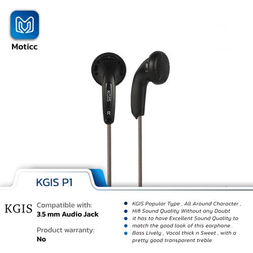 Jual KGIS P1 with Mic HiFi Sound Bass Earphone Durable Cable Headset ...