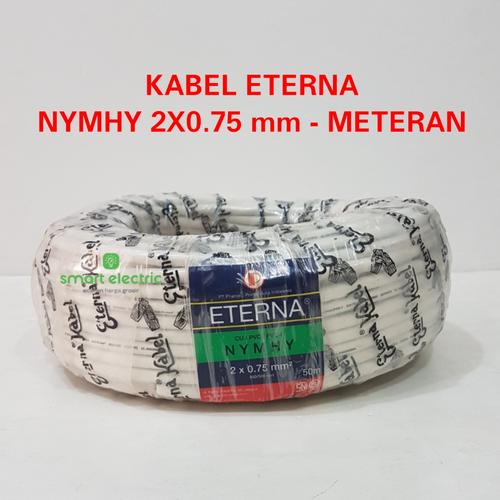 Jual Kabel Listrik Eterna Serabut NYMHY 2x0.75 mm Meteran Tembaga Murni SNI - Kota Medan ...