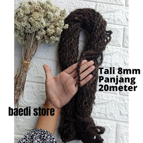 Promo tali gazebo kuat - tali ijuk hitam - tali anggrek - tali ikat ...