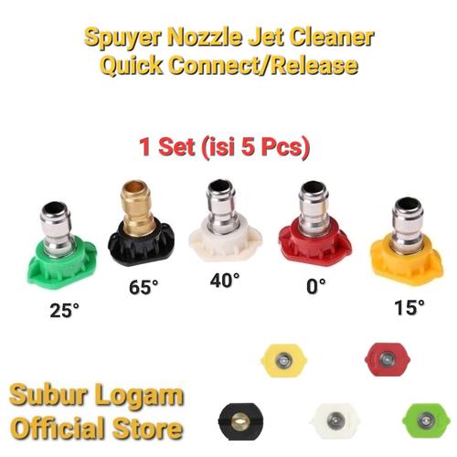 Jual (5pcs) Nozzle Tip-Spuyer Sprayer untuk Jet Cleaner Quick Connect ...