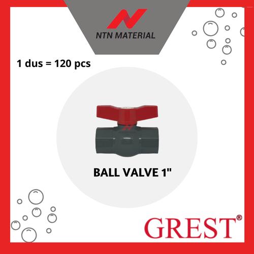 Jual Ball Valve/ Sok/ Stop Kran 1" inch Grest Fitting PVC AW Polos (DUS ...