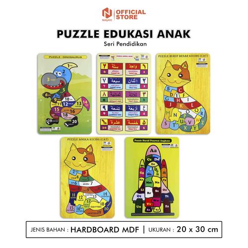 Jual Puzzle Anak Kucing Huruf Dan Angka Huruf Hijaiyah Pesawat Angka ...