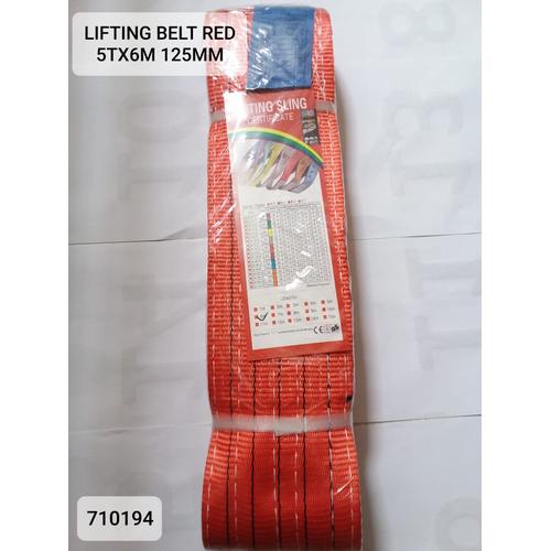 Jual 710194 5TX6M 125MM WEBBING SLING BELT TALI ANGKAT LIFTING BELT RED - Jakarta Barat - Toko ...