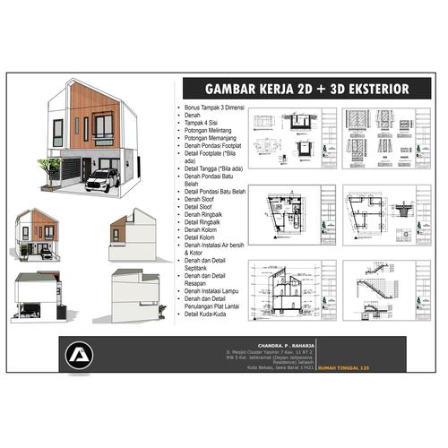 Jual Gambar Kerja IMB/PGB Custom (Rumah, Bengkel, Ruko) + Bonus ...