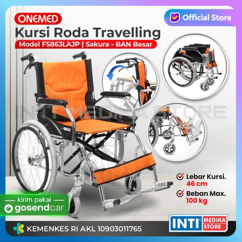 Promo ONEMED - Kursi Roda TRAVEL PORTABLE Ban Besar Sakura Cicil 0% 3x ...