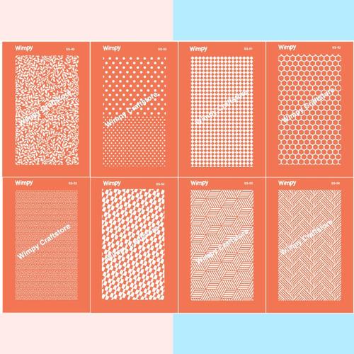 Jual Polymer Clay Silk Screen Cetakan Texture Motif Stencil Screen ...