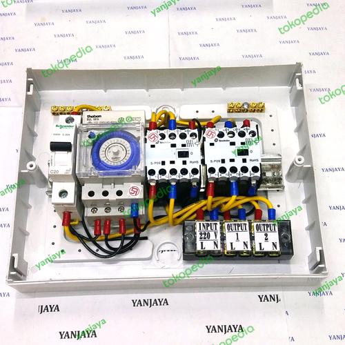 Jual panel timer 2 output bergantian/ timer otomatis 2 output ...