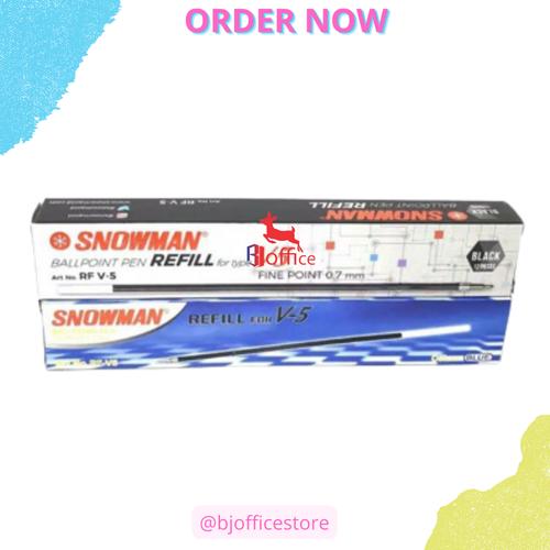 Jual Refill / Isi pen Snowman V5 (Per lusin) Isi 12 Pcs / Isi Pulpen ...