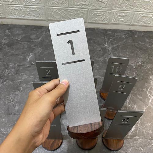 Jual Nomor Meja ACP Penanda Meja Resto Cafe - Kota Semarang - Makerlab ...