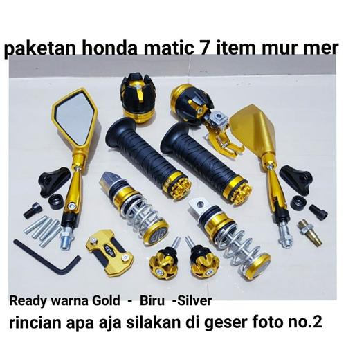 Jual PAKET 7 ITEM/VARIASI AKSESORIS MOTOR VARIO KARBU/VARIO 110/VARIO ...