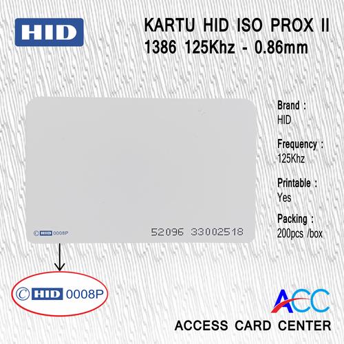 Jual Kartu Proximity HID ISO PROX II-1386-0.86mm (High Quality ...