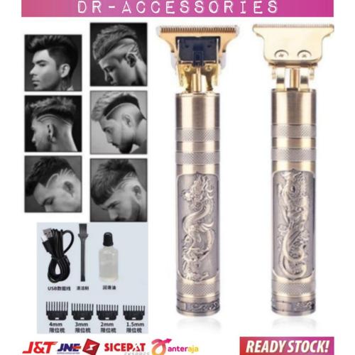 Jual Alat Cukur Elektrik Hair Clipper T9 Alat Cukur Rambut Kumis Jenggot - T9 Dragon Gold ...