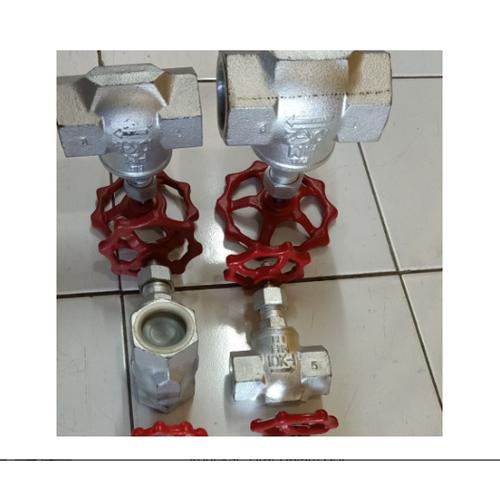 Jual Globe valve stop kran steam uap 1 inch MALL HITACHI ORIGINAL JAPAN ...