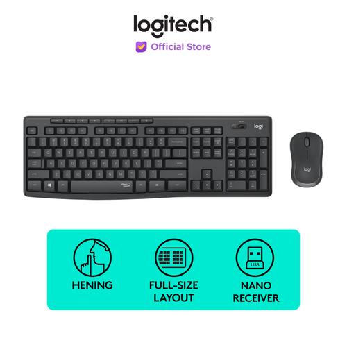 Promo Logitech MK295 Combo Keyboard dan Mouse Wireless Silent ...