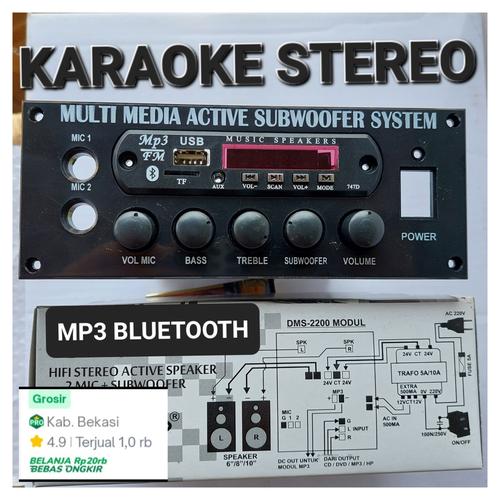 Jual KIT POWER AMPLIFIER SPEAKER AKTIF STEREO KARAOKE MIC MP3 BLUETOOTH ...