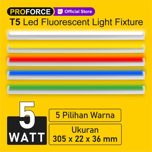 Jual Lampu TL LED Proforce T5 5 Watt Panjang 30 CM Warna Warni - Biru ...