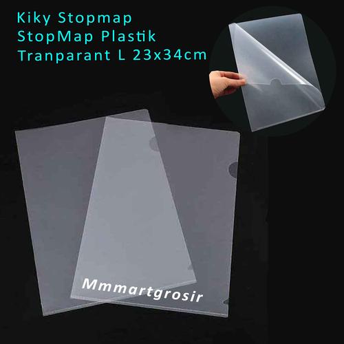 Promo Kiky Stopmap / Stopmap Plastik / Stopmap Transparan L / 23x34cm ...