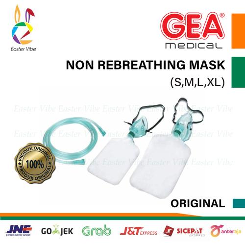 Jual GEA MASKER NON REBREATHING MASK MASKER NRM ANAK DAN DEWASA - BAYI ...