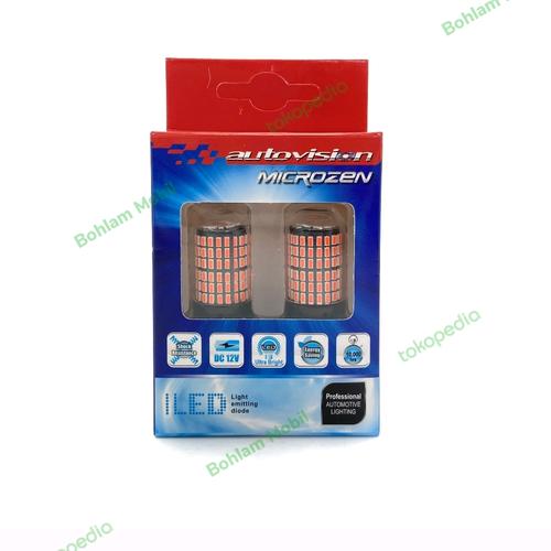 Jual autovision LED Superbright T21 / S25D Red 12V - T20 Tancap ...