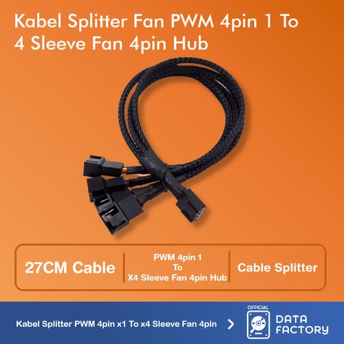 Jual Kabel Splitter PWM 4Pin 1 To x4 Sleeve Fan 4 Pin Fanhub Hub ...