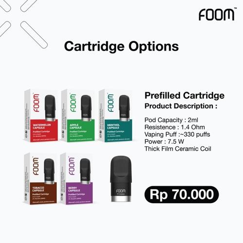 Jual PREFILLED CARTRIDGE FOOM X POD CAPSULE CATRIDGE ALL VARIANT ...