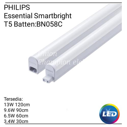 Jual Lampu TL 13W Philips T5 Essential SmartBright LED BN058C 13Watt 1200mm - NW4000K, 13W ...