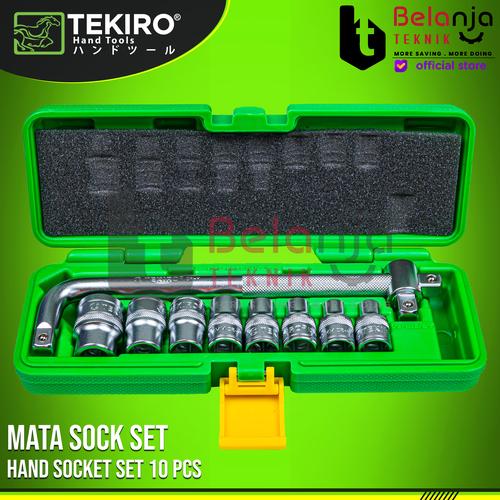 Jual TEKIRO Kunci Shock Set 6 PT 1/2" Inch 8 - 24 MM 10 Pcs Kunci Sock ...