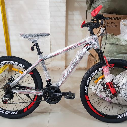 Jual Sepeda Gunung/ Sepeda MTB 26 inch PLATINUM ( Merah / Red ) - Kota ...