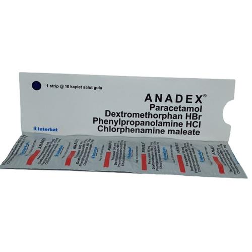 Jual ANADEX OBAT FLU BATUK DEMAM | STRIP ISI 10 TABLET - Kota Surabaya ...