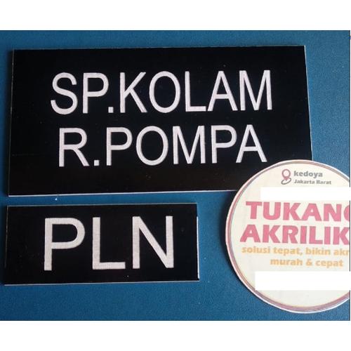 Jual Label Panel UPS / Nameplate Panel CUSTOM murah cepat langsung ...